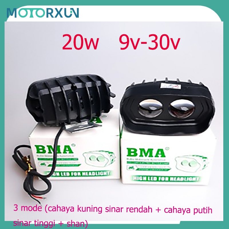 Jual Lampu sorot laser LED 20w 4 mode 20w 2 mata/lampu sorot Led/lampu ...