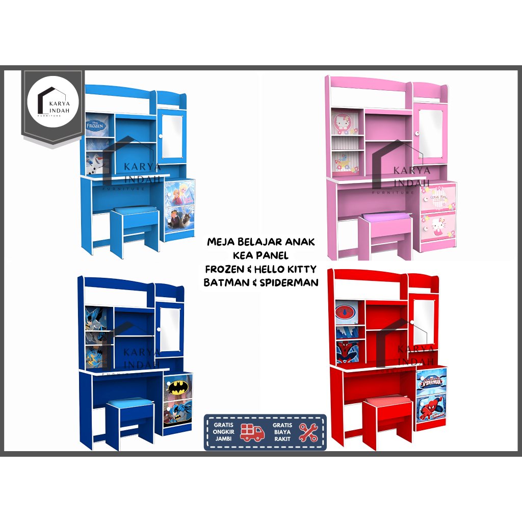 Jual Meja Belajar Karakter KEA PANEL - Meja Study Desk Anak Tulis ...