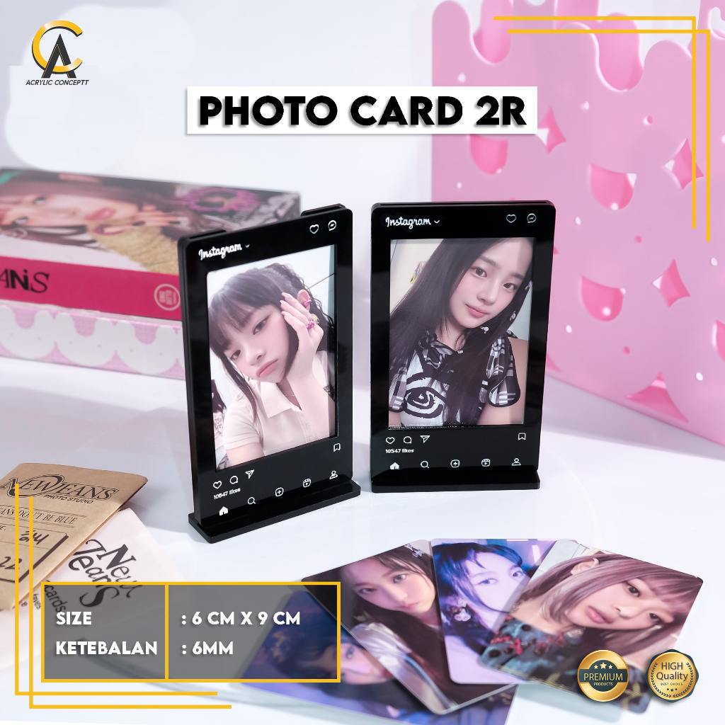Jual Photo Card Acrylic / Tempat Penyimpanan Foto (BARANG READY SIAP ...