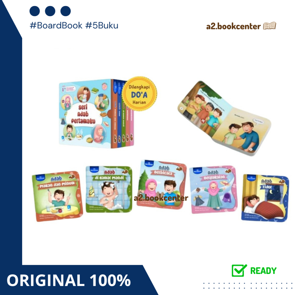 Jual [ABC] READY Boardbook - Alkahfi Kids Seri Adab Pertamaku, Adab ...