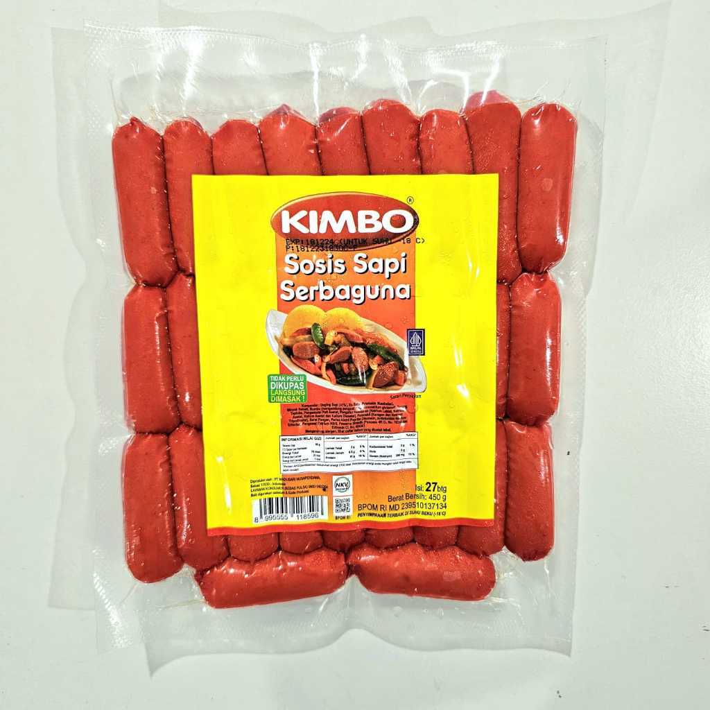 Jual Kimbo sosis sapi serbaguna 450gram 27pcs frozen | Shopee Indonesia