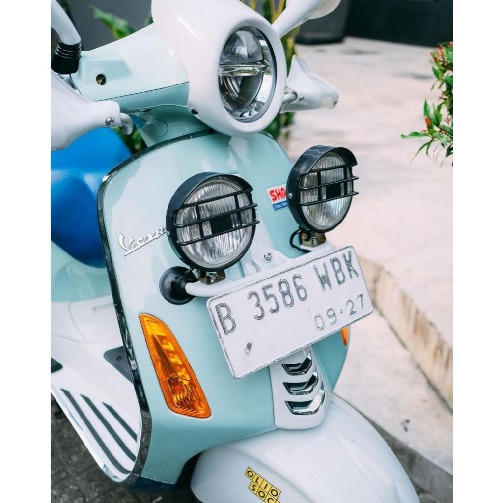 Jual FOG LAMP retro 5 inch 1 Set Lampu tembak Vespa & universal all ...
