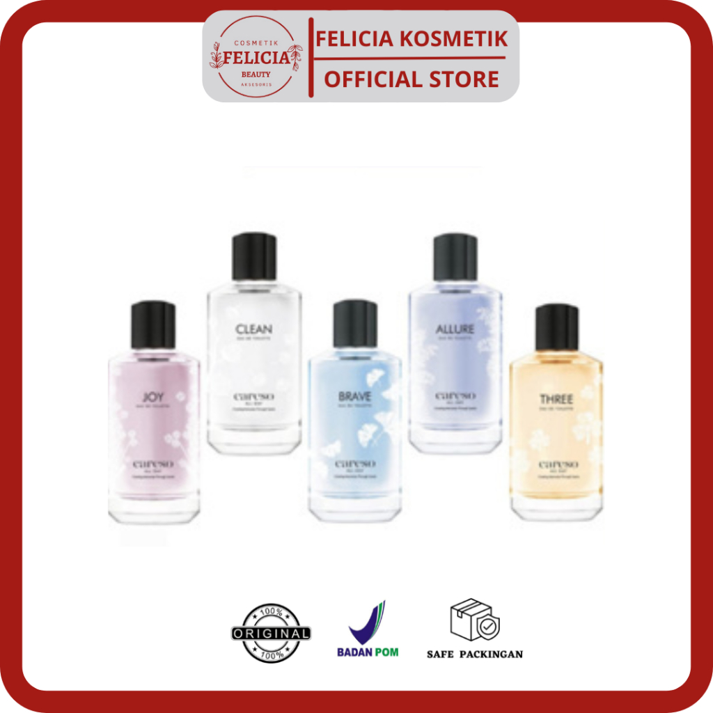 Jual CARESO PARFUM All Day EDT - CLEAN - ALLURE - THREE - BRAVE JOY ...