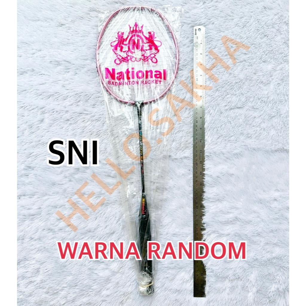 Jual RAKET BADMINTON MERK NATIONAL BAHAN BESI LOGAM RACKET BULUTANGKIS ...