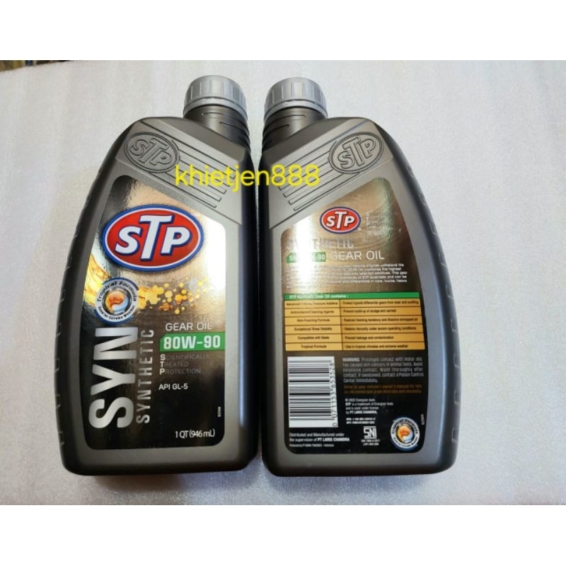 Jual Oil transmisi dan Gardan/Gear Oil STP 80W-90 Api GL-5 isi 946ML ...