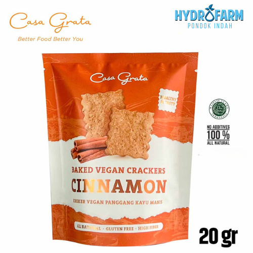Jual Casa Grata - Baked Vegan Crackers (Cinnamon) | Shopee Indonesia