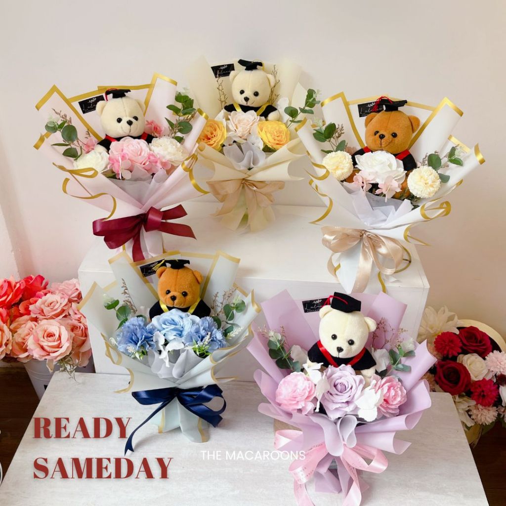 Jual Buket Bunga Boneka Wisuda Graduation Bouquet Ulang Tahun Birthday ...