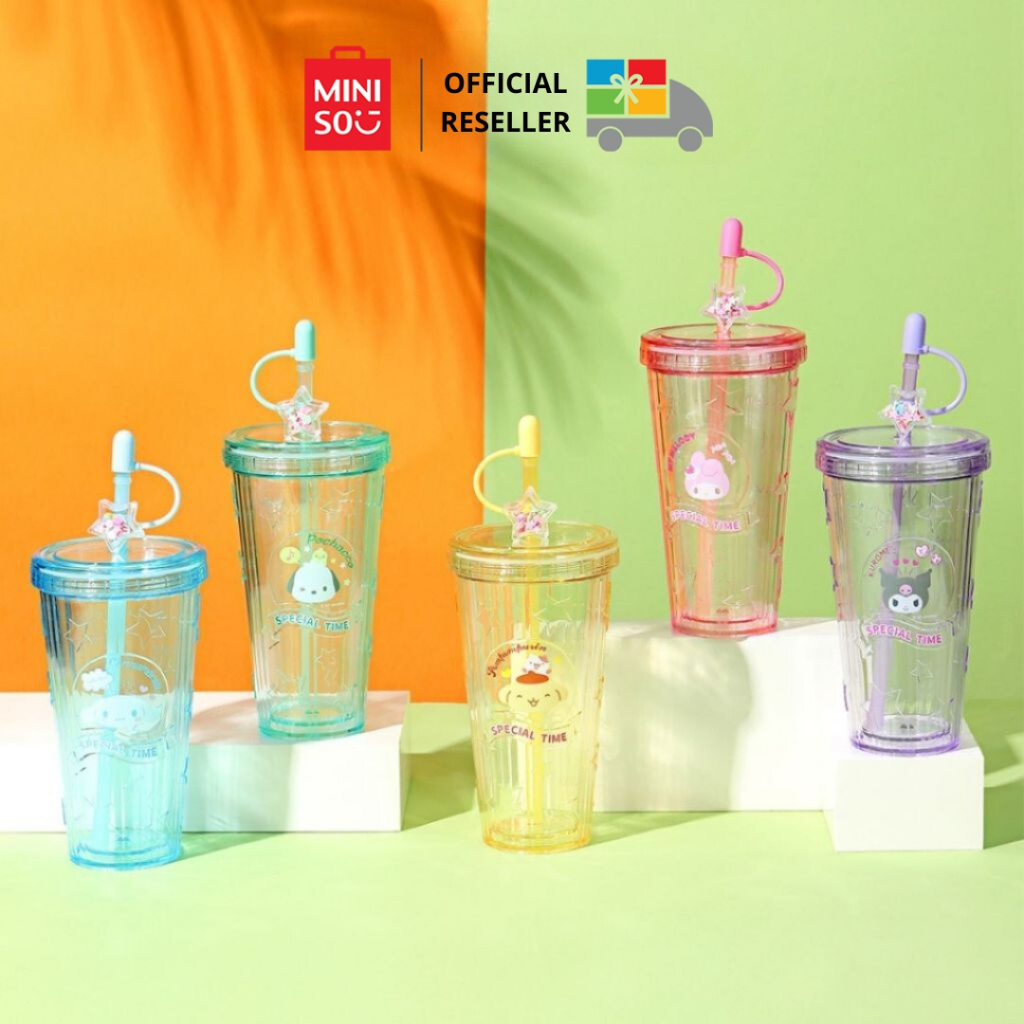 Jual MINISO x Sanrio Characters Tumbler / Botol Minum 420ml | Shopee ...