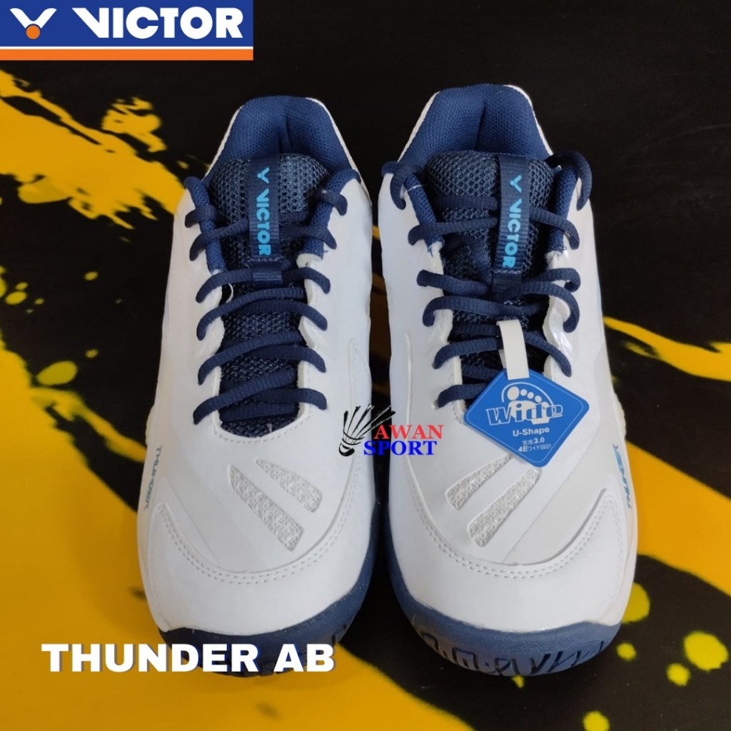 Jual New Sepatu Badminton Victor Thunder AB (White / Putih) | Shopee ...