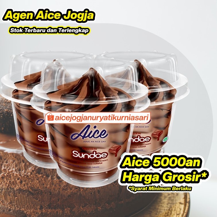 Jual Es Krim Aice Sundae Chocolate isi 24 / Ice Cream Aice Sundae ...