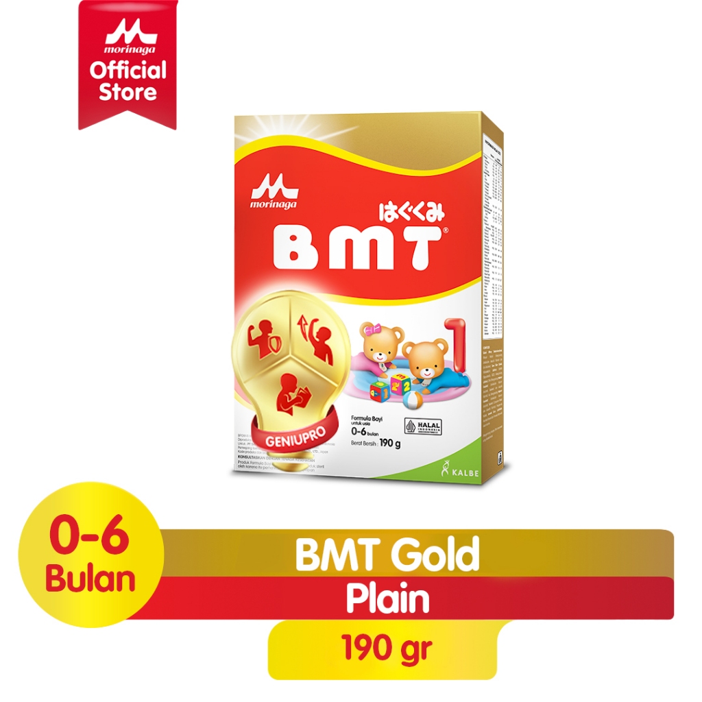 Jual Morinaga BMT Gold Geniupro Formula Bayi Usia 0-6 Bulan 190g | Shopee Indonesia