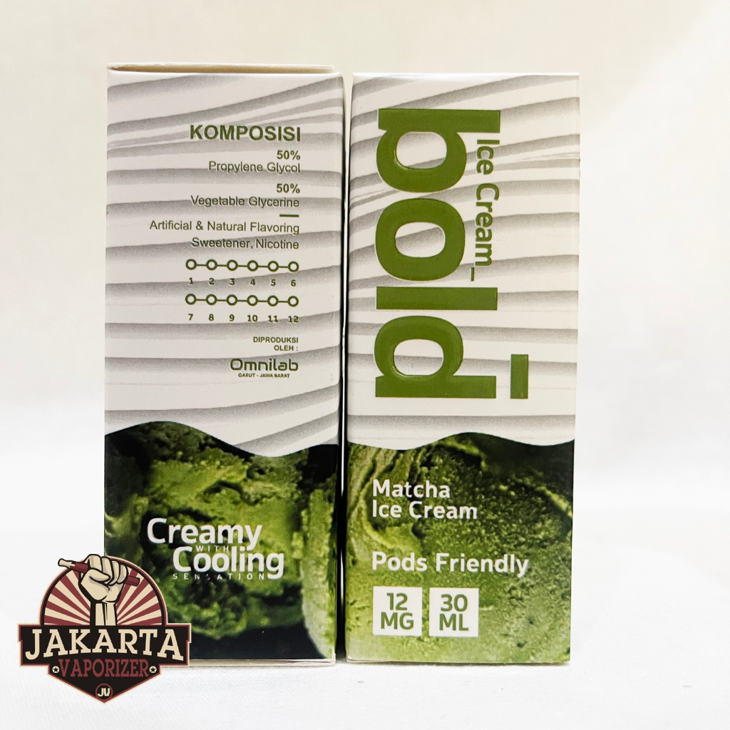 Jual PODS FRIENDLY BOLD MATCHA ICE CREAM 30ML 12MG BY JOSS OMNI LAB ...