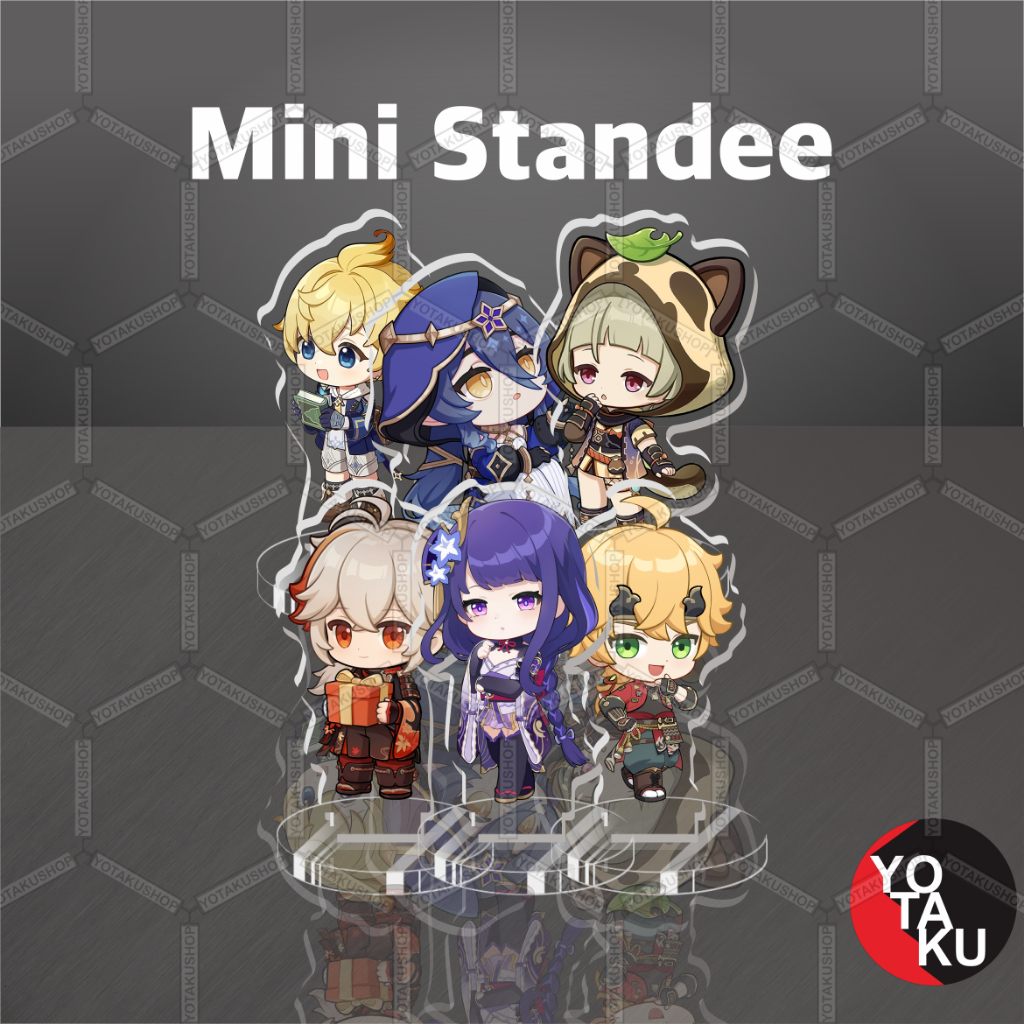 Jual Mini Standee Figure Anime Akrilik Genshin Impact Seri 12 Raiden ...