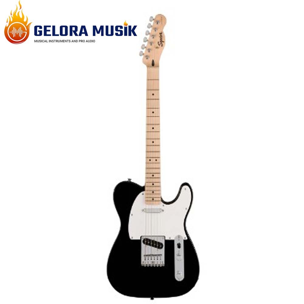 Jual Gitar Elektrik Squier Sonic Telecaster w/white Pickguard, Maple FB, Black | Shopee Indonesia