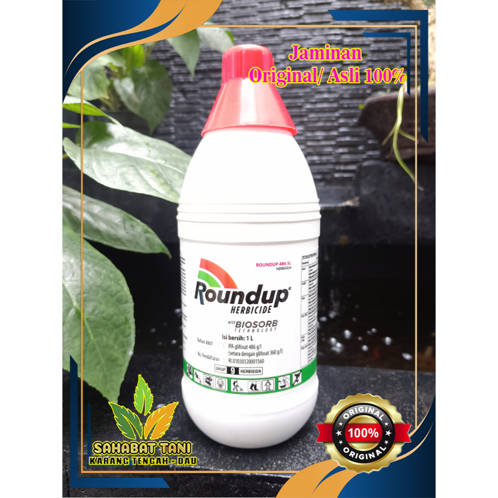 Jual HERBISIDA ROUNDUP BIOSORB 486 SL 1 LITER - PEMBASMI GULMA, ALANG ...