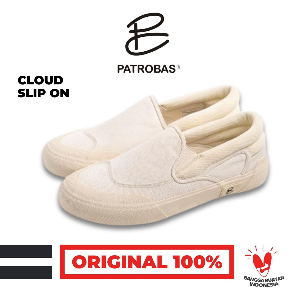 Jual PATROBAS Sepatu Patrobas Cloud Slip On Offwhite Original Made In ...