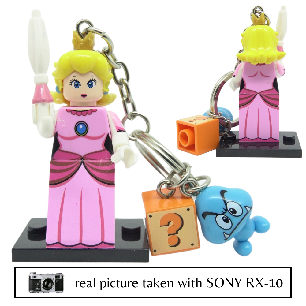 Jual Princess Peach LEGO Keychain | Gantungan Kunci LEGO Princess Peach ...