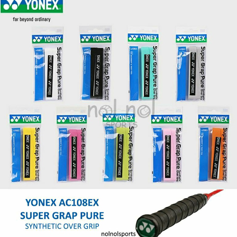 Jual KODE N16C NNS grip YONEX AC18EX AC 18 EX super grap pure overgrip raket badminton tenis ...