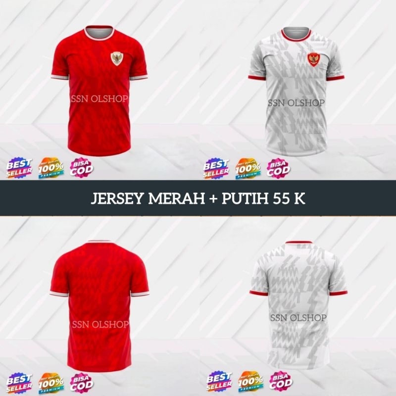 Jual jersey timnas indonesia home away terbaru 2024 baju bola timnas ...