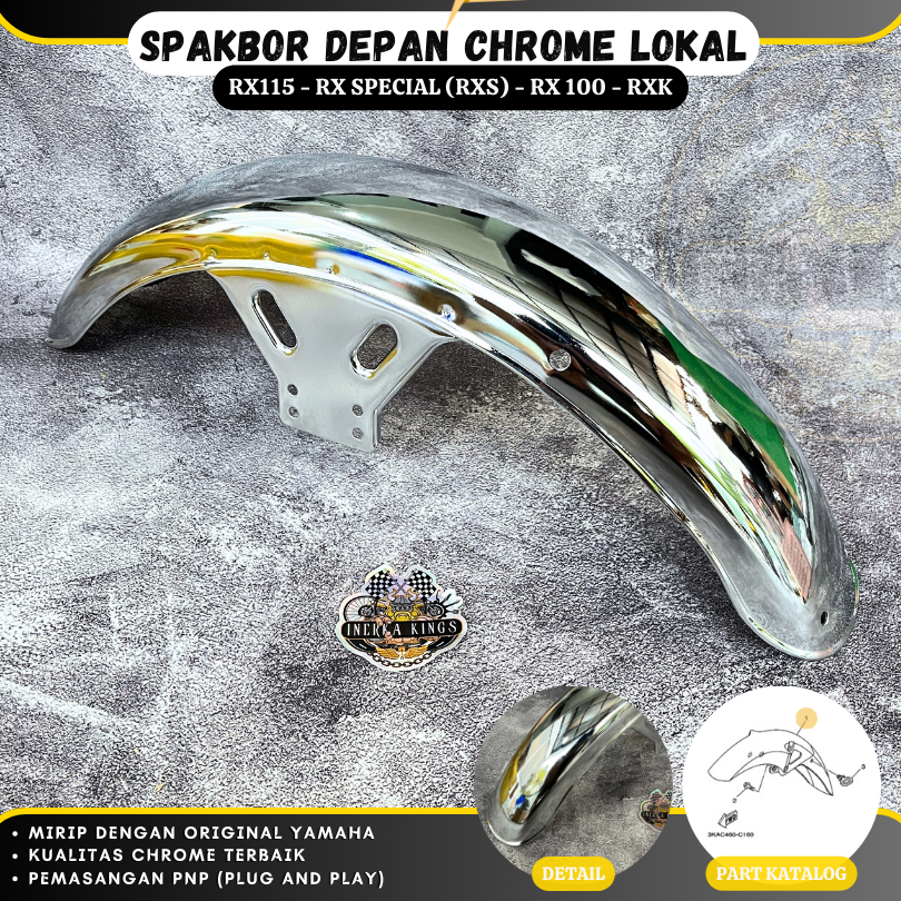 Jual Spakbor slebor depan CHROME Rx King Spesial RXS LOKAL HIGH QUALITY ...