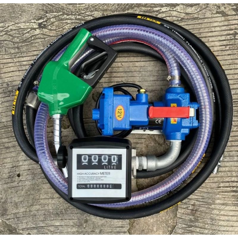 Jual Pompa Tranfer BBM Flow Flow Meter 4 Digit Pompa Transfer Solar ...