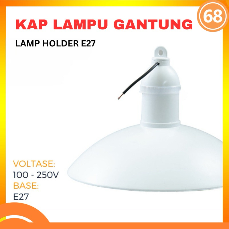 Jual Fitting Kap Lampu Gantung Outdoor E27 Fitting WD Kecil Plastik | Shopee Indonesia