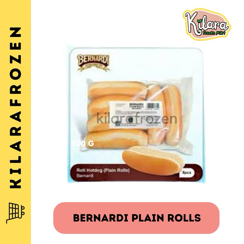 Jual BERNARDI PLAIN ROLL | ROTI HOTDOG ISI 6 PCS - KILARA FROZEN MART ...