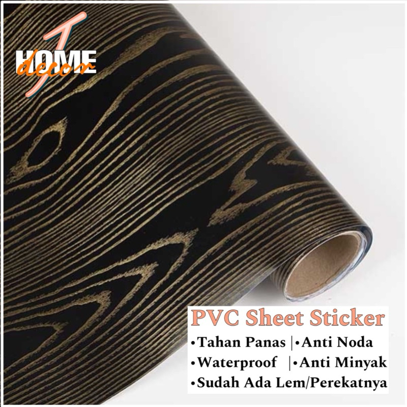 Jual stiker kayu PVC pelapis furinture meja lemari anti air dan minyak ...