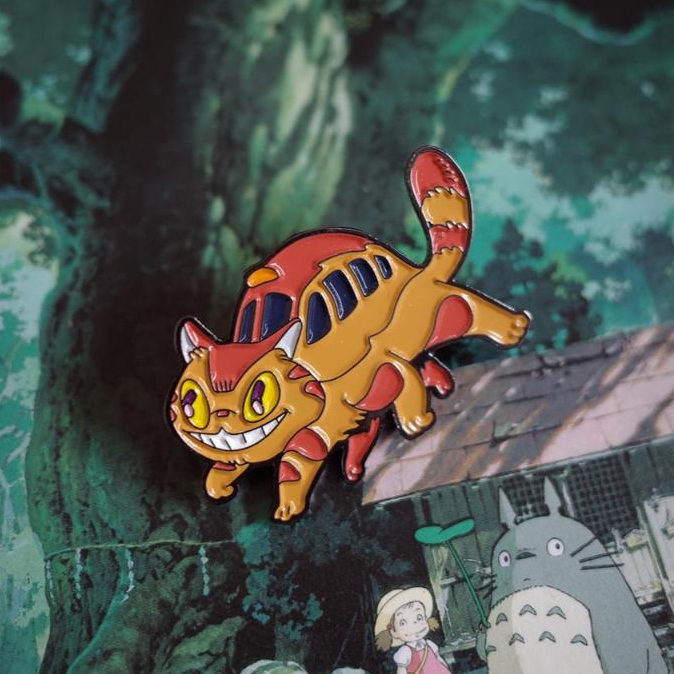Jual SCC x Isa Indra Permana - Neko Bus (Ghibli) Enamel Pin | Shopee ...
