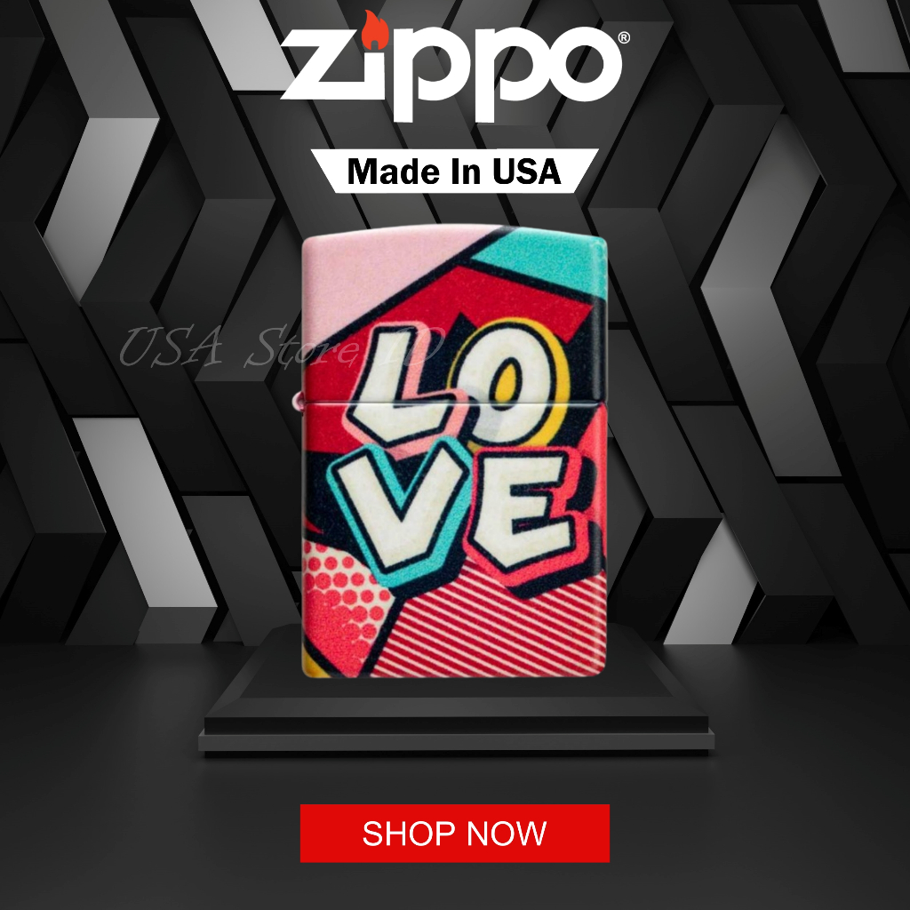 Jual Zippo Love Design 46013 Original Made In USA | Shopee Indonesia