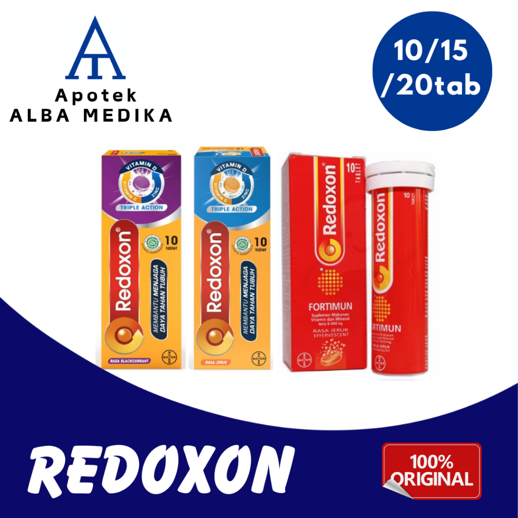 Jual Redoxon Triple Action Effervescent Jeruk / Redoxon Fortimun ...