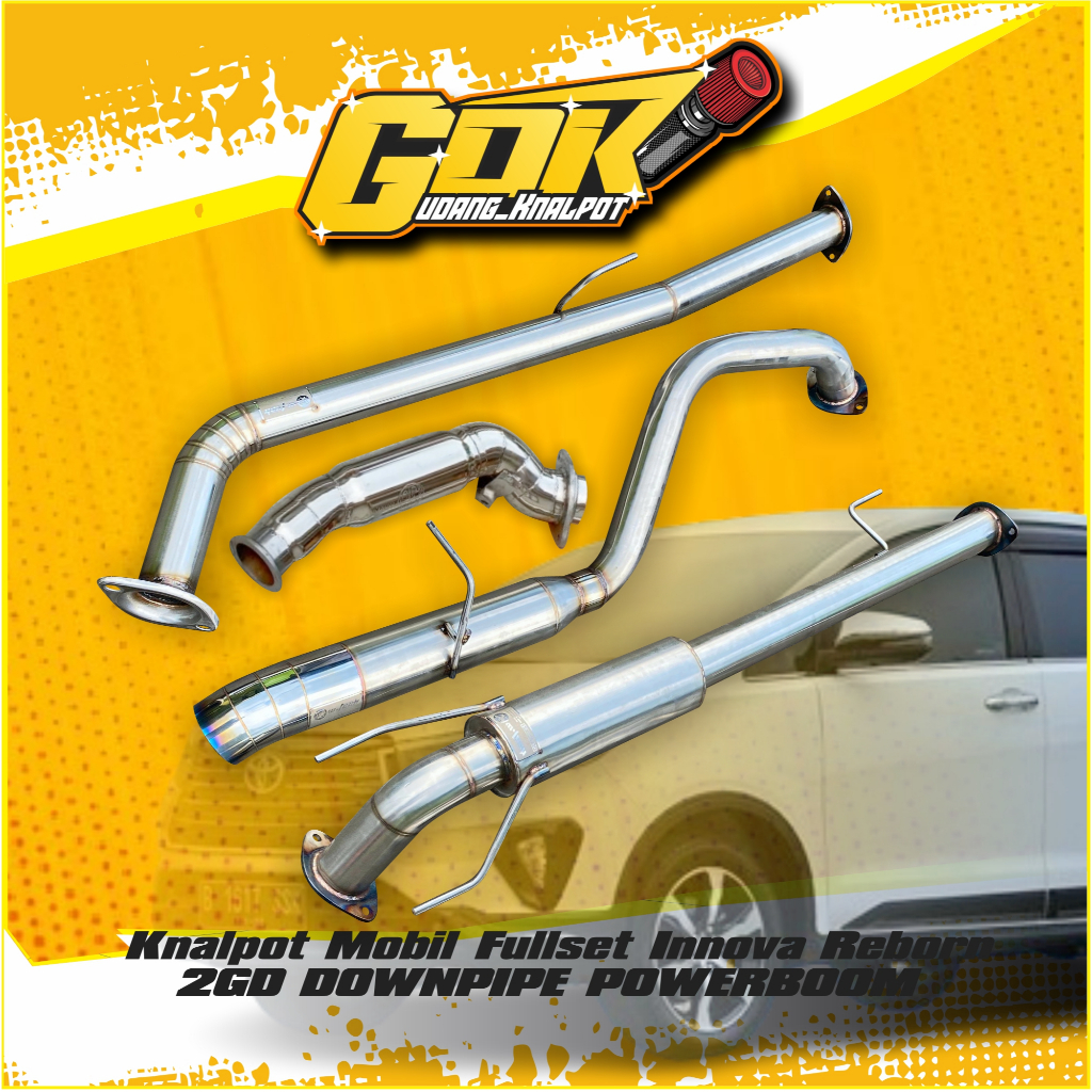 Jual Knalpot Fullsystem Innova Reborn 2GD Downpipe Powerboom | Shopee ...