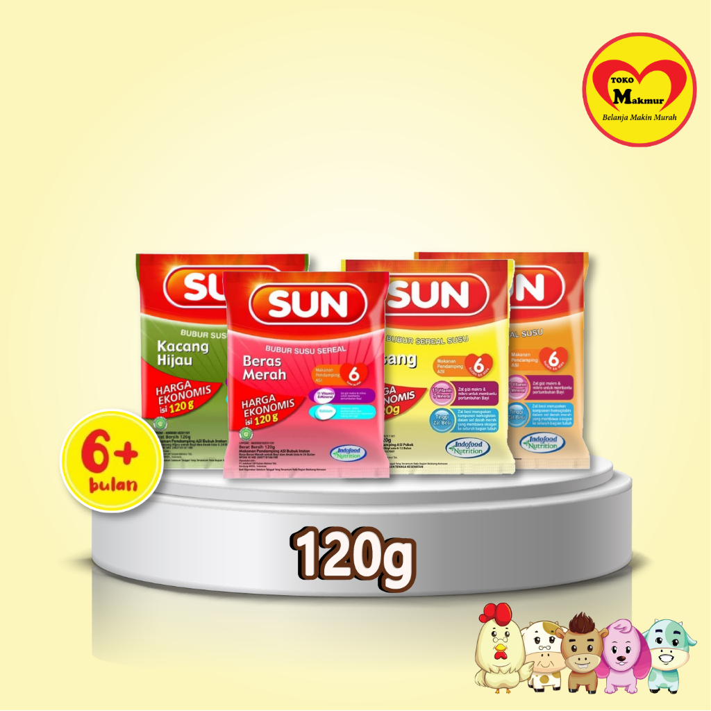 Jual Sun Bubur Susu Ekonomis Kacang Hijau / Pisang / Beras Merah / Sup ...
