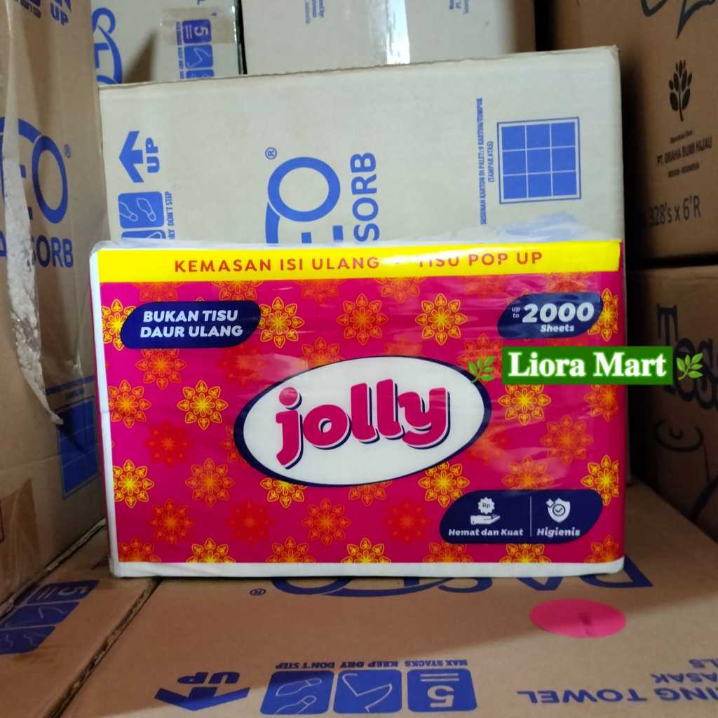 Jual JOLLY 1KG POTONG 2/Tisu pop up kemasan isi ulang/tissue kuliner ...