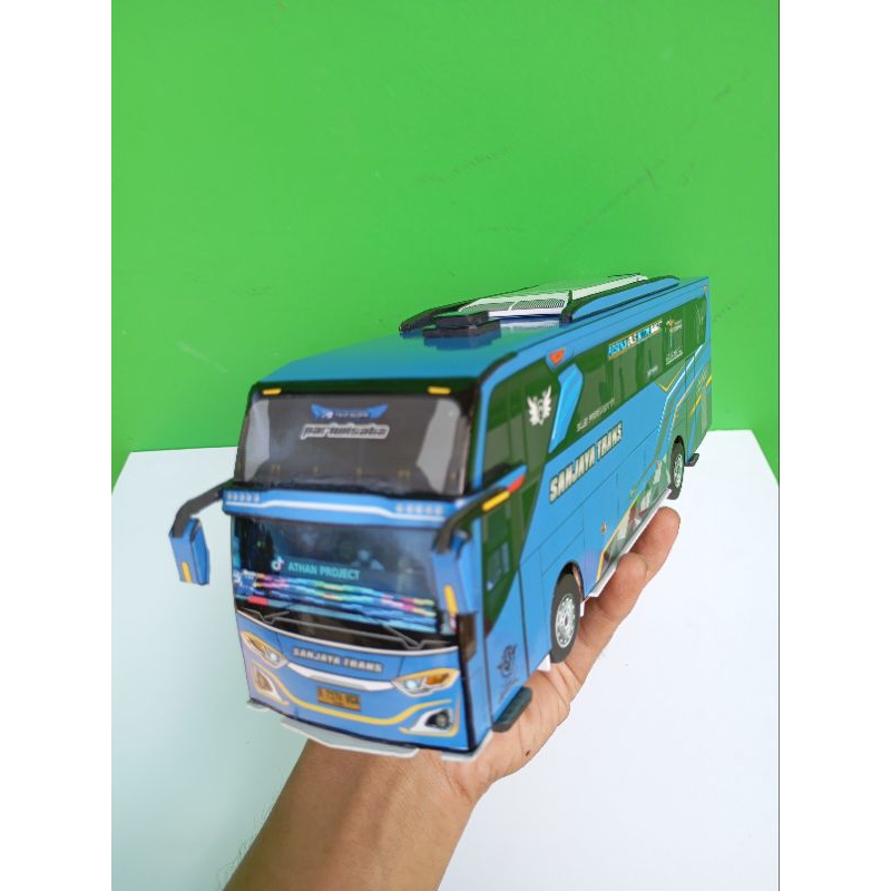 Jual Miniatur Bus AVATAR JB3 Sanjaya Trans Set Hadiah Pajangan Lampu ...