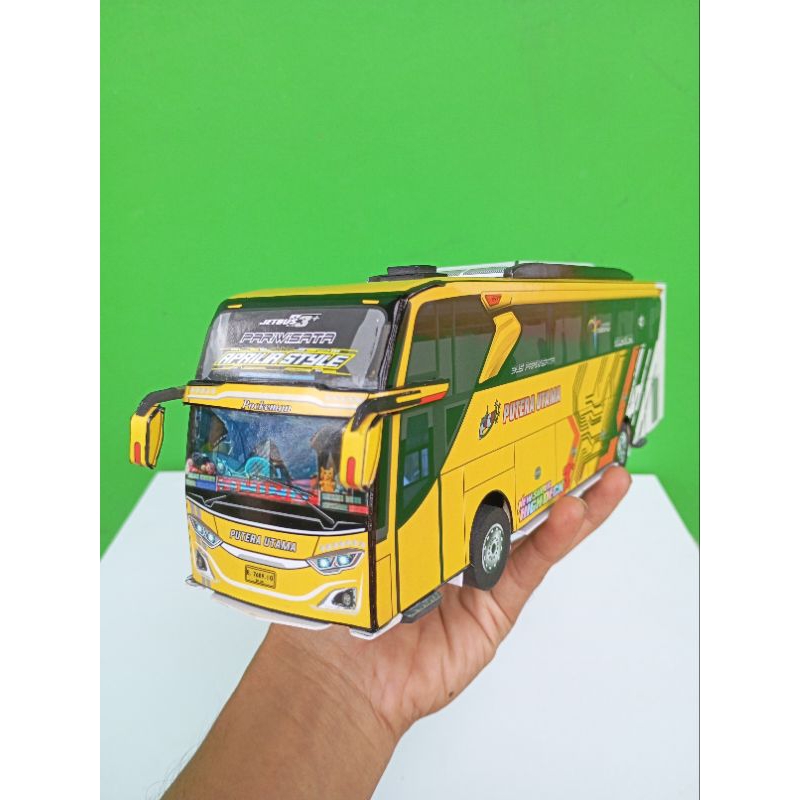 Jual Miniatur Bus APRILIA STYLE JB3 Putera Utama Set Pajangan Hadiah ...