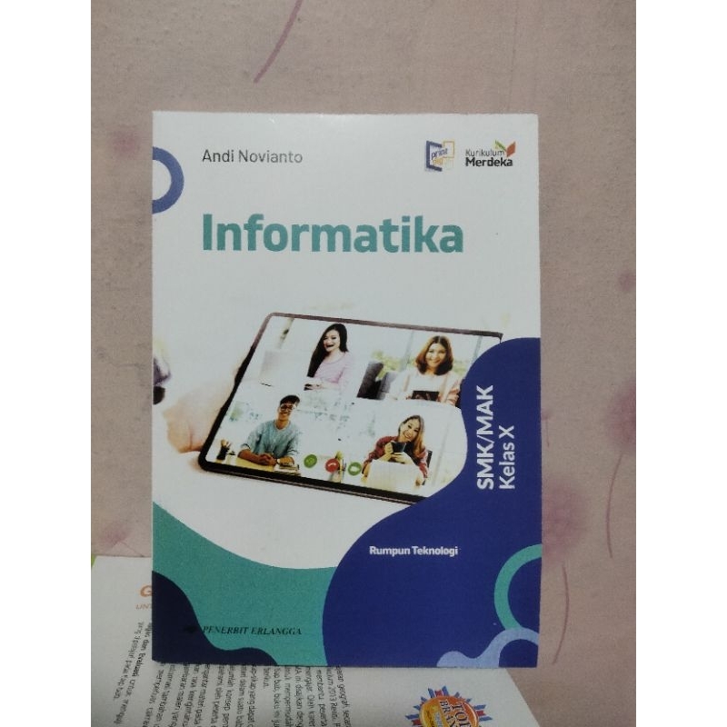 Jual buku informatika kelas 10/X/1 smk/mak Erlangga kurmer kurikulum merdeka | Shopee Indonesia
