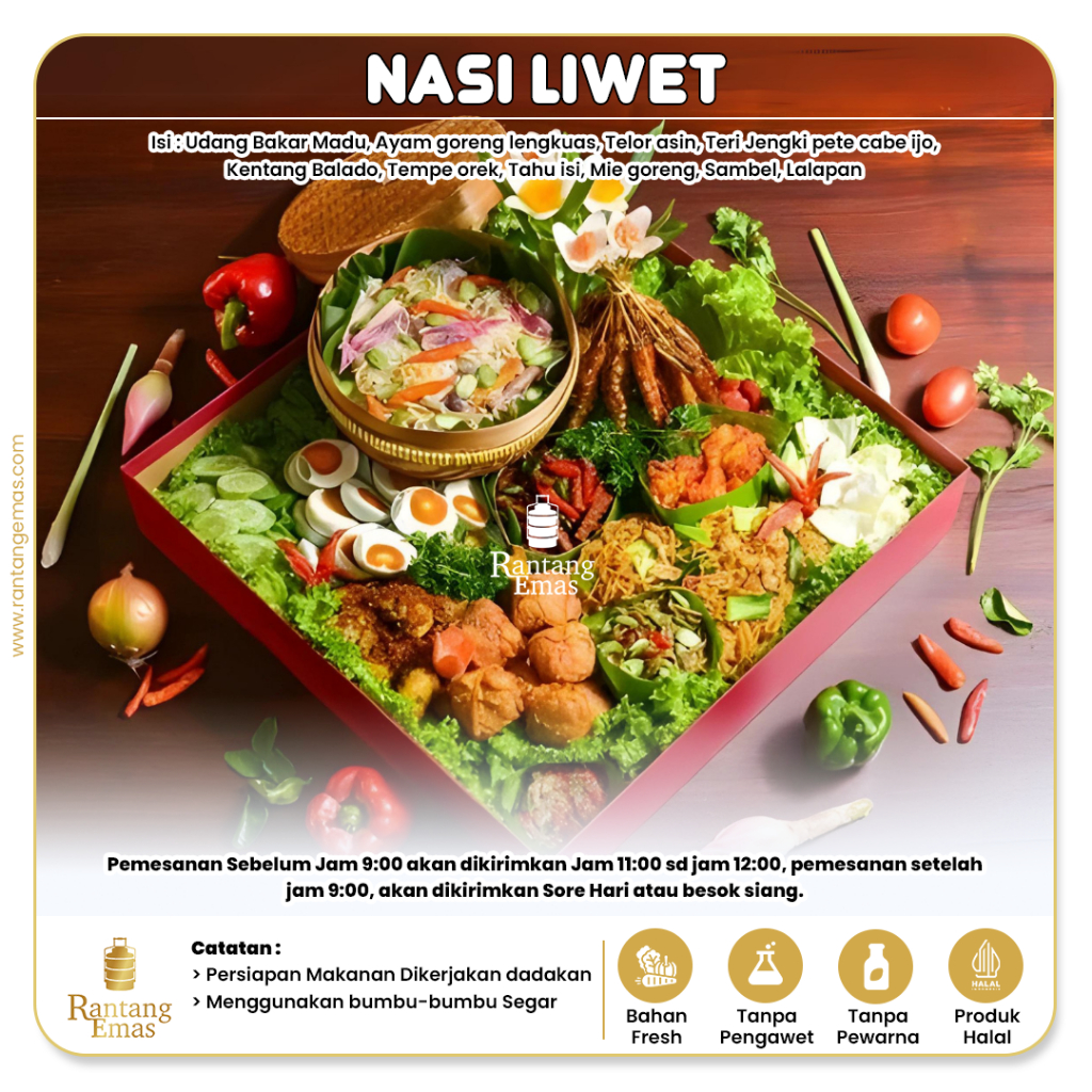 Jual Catering Nasi Liwet Paket Makanan Rumahan Sayur Nasi Lauk ...