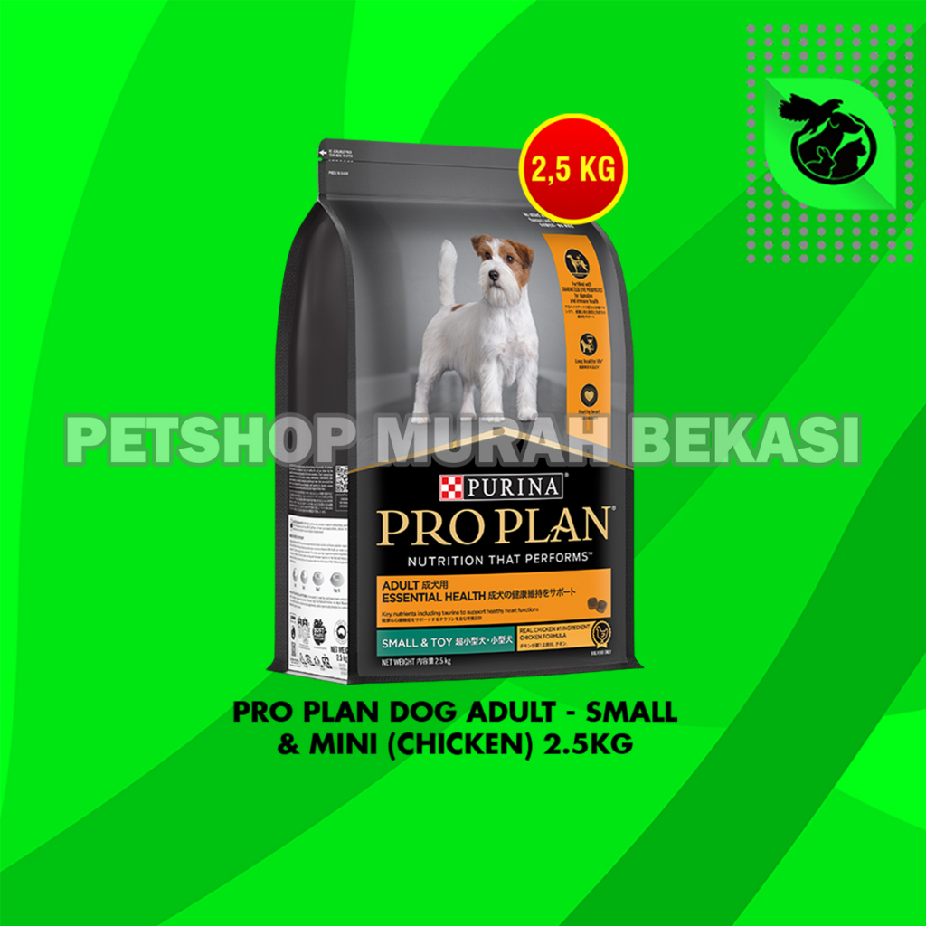 Jual Makanan Anjing Pro Plan Adult Small Mini Adult 2,5kg Dog Food ...