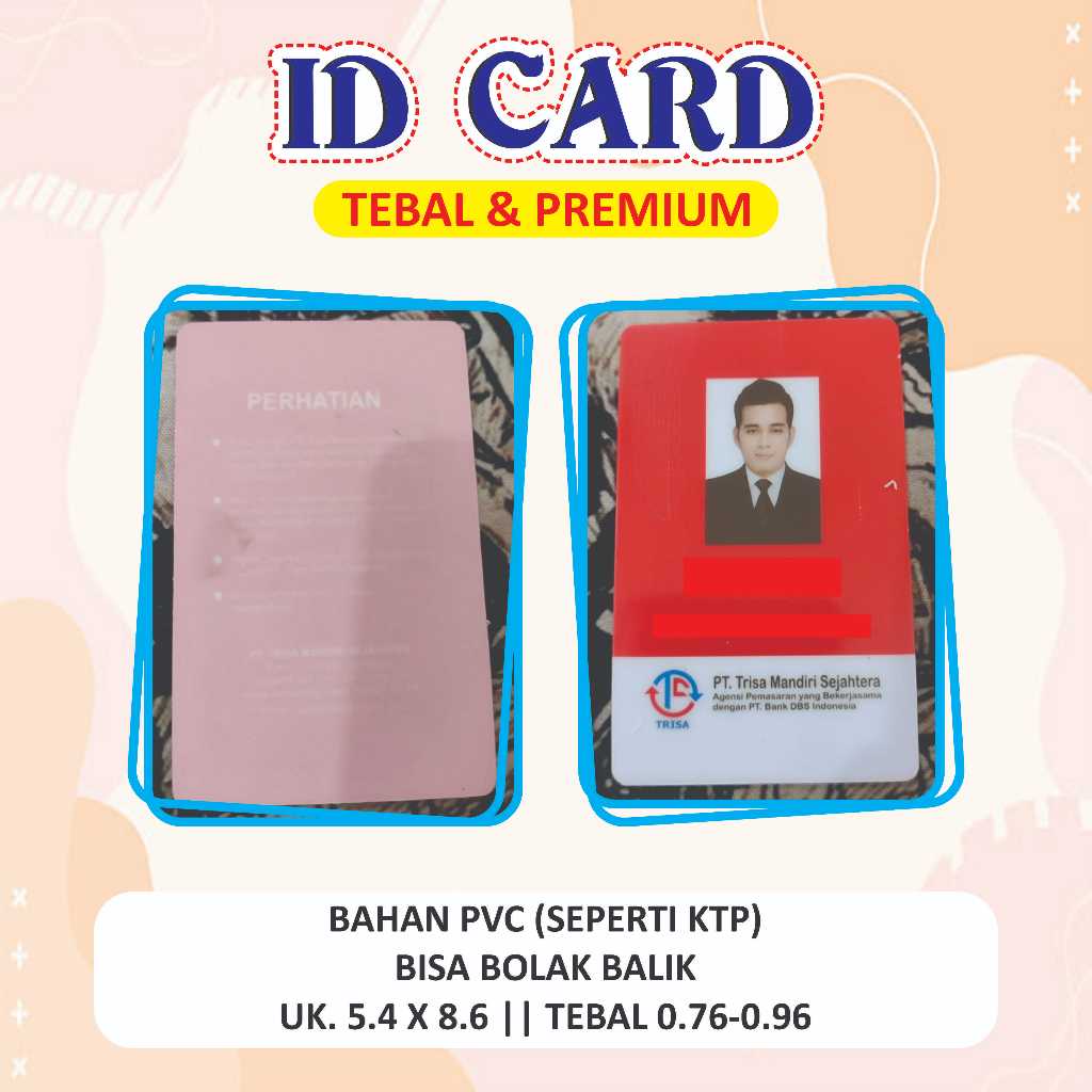 Jual ID CARD PREMIUM TEBAL PVC | Shopee Indonesia