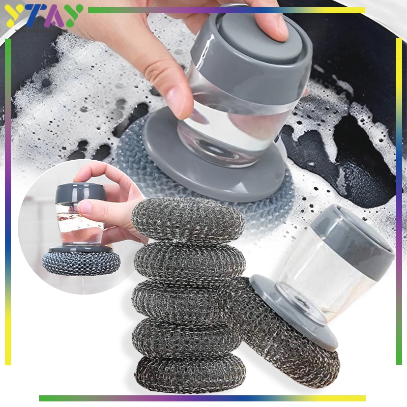 Jual Spons Kawat Cuci Piring Stainless Steel Panci Dengan Dispenser ...