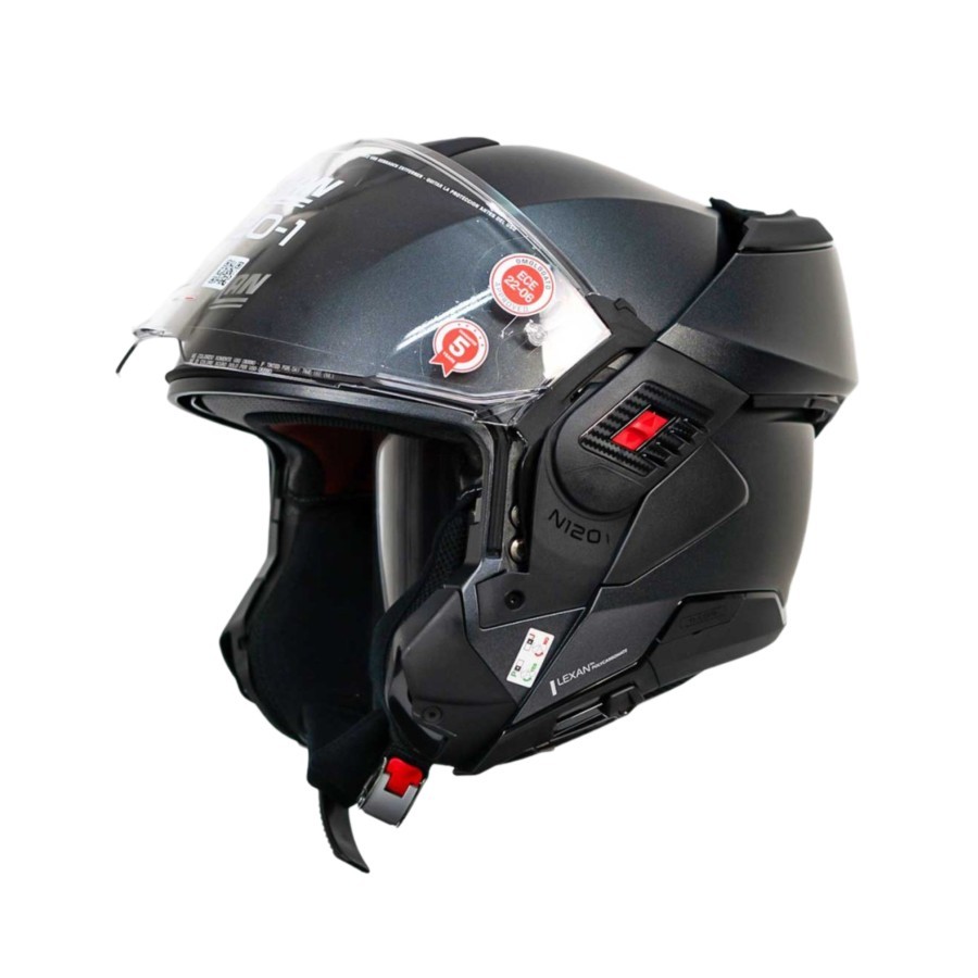 Jual Helm motor Nolan N120-1 SPECIAL 09 Black graphite Helm Nolan ...