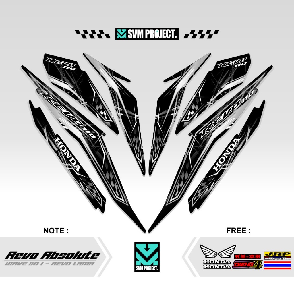 Jual STRIPING ABSOLUTE REVO 110 CW MOTIF 97 / STICKER ABSOLUTE REVO 110 ...