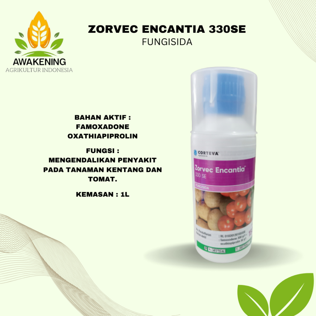 Jual ZORVEC ENCANTIA 330SE 150ML (BAHAN AKTIF FAMOKSADON OKSATHIAPIPROLIN) FUNGISIDA COCOK UNTUK ...
