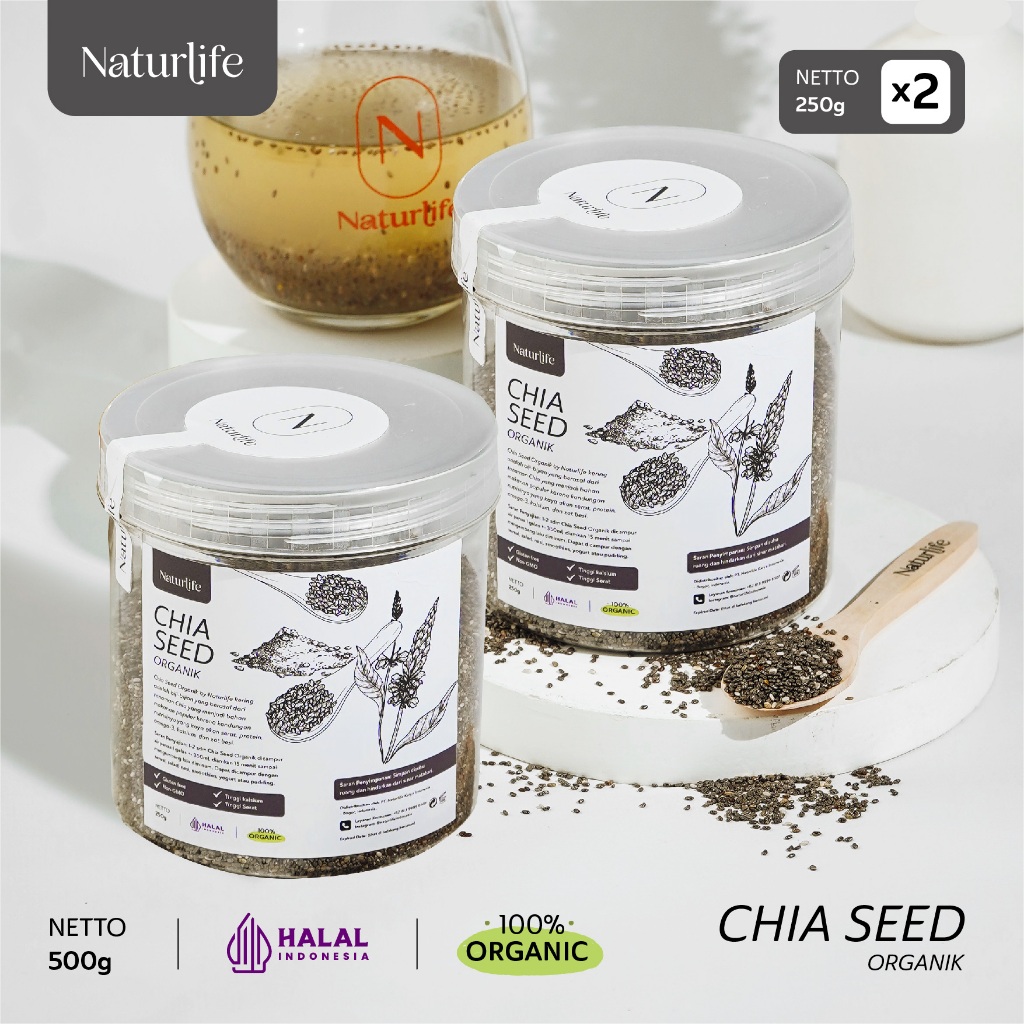 Jual CHIA SEEDS 500G / CHIA SEEDS ORGANIC / CHIA SEEDS UNTUK DIET ...