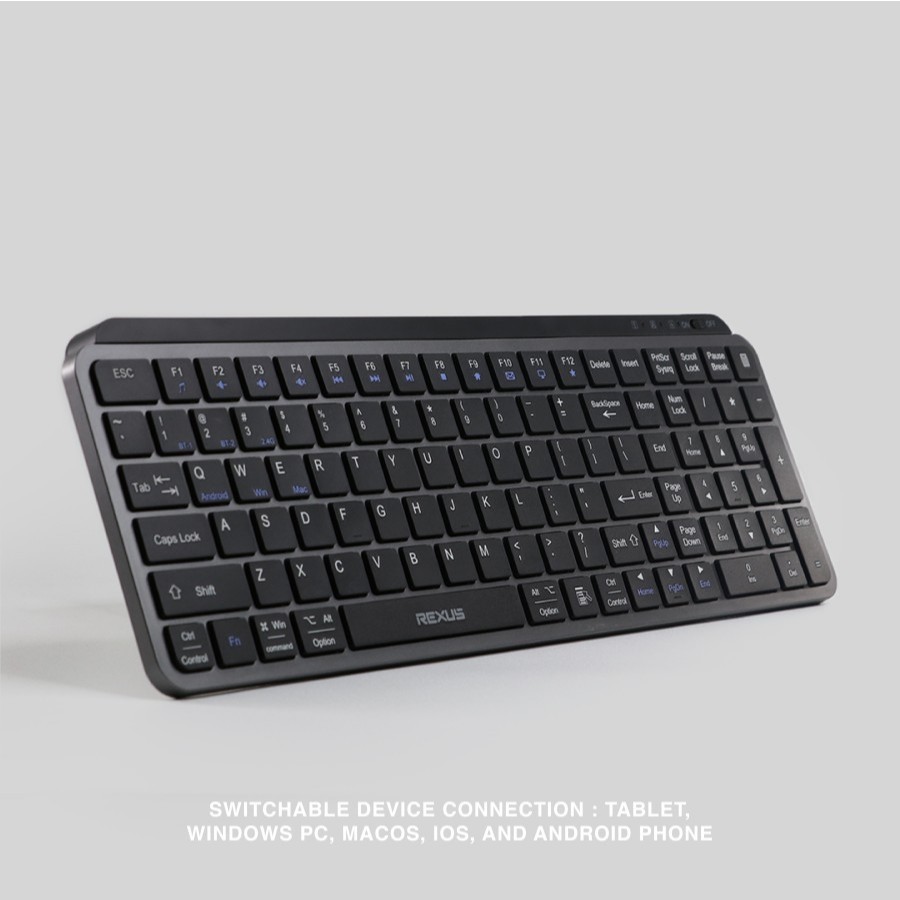 Jual Rexus KL100 / KL200 Dual Connection Wireless Office Keyboard ...