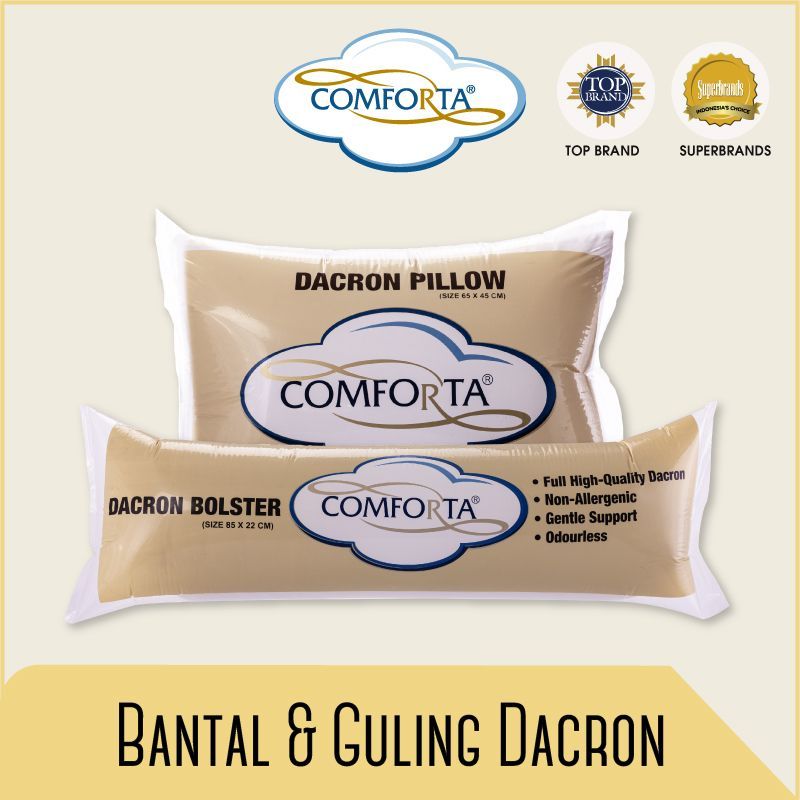 Jual COMFORTA Bantal Guling Dacron (Set Pillow Bolster) | Shopee Indonesia