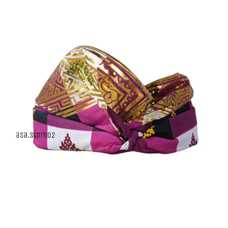 Jual Udeng Bali tradisional Prada topi Adat khas Bali Ikat Kepala Khas ...