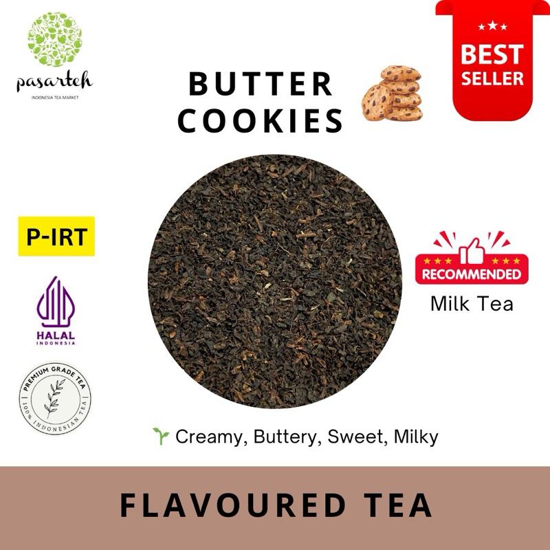 Jual [ Pasarteh ] Butter Cookies Tea I Teh Butter Cookies I Flavour Tea ...