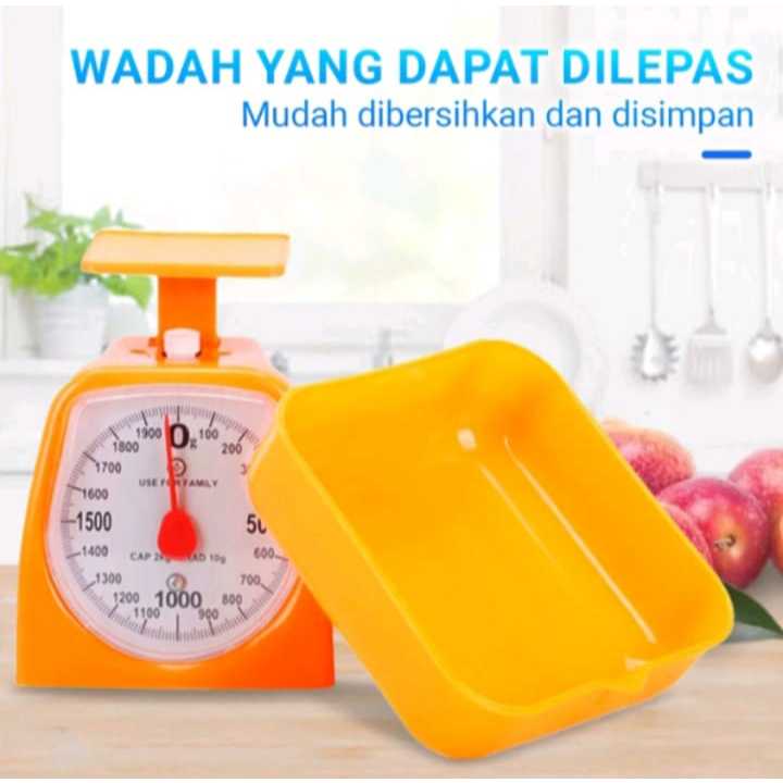 Jual *COD* Timbangan Kue Analog 5kg - Timbangan Tepung daging sayur 5 ...
